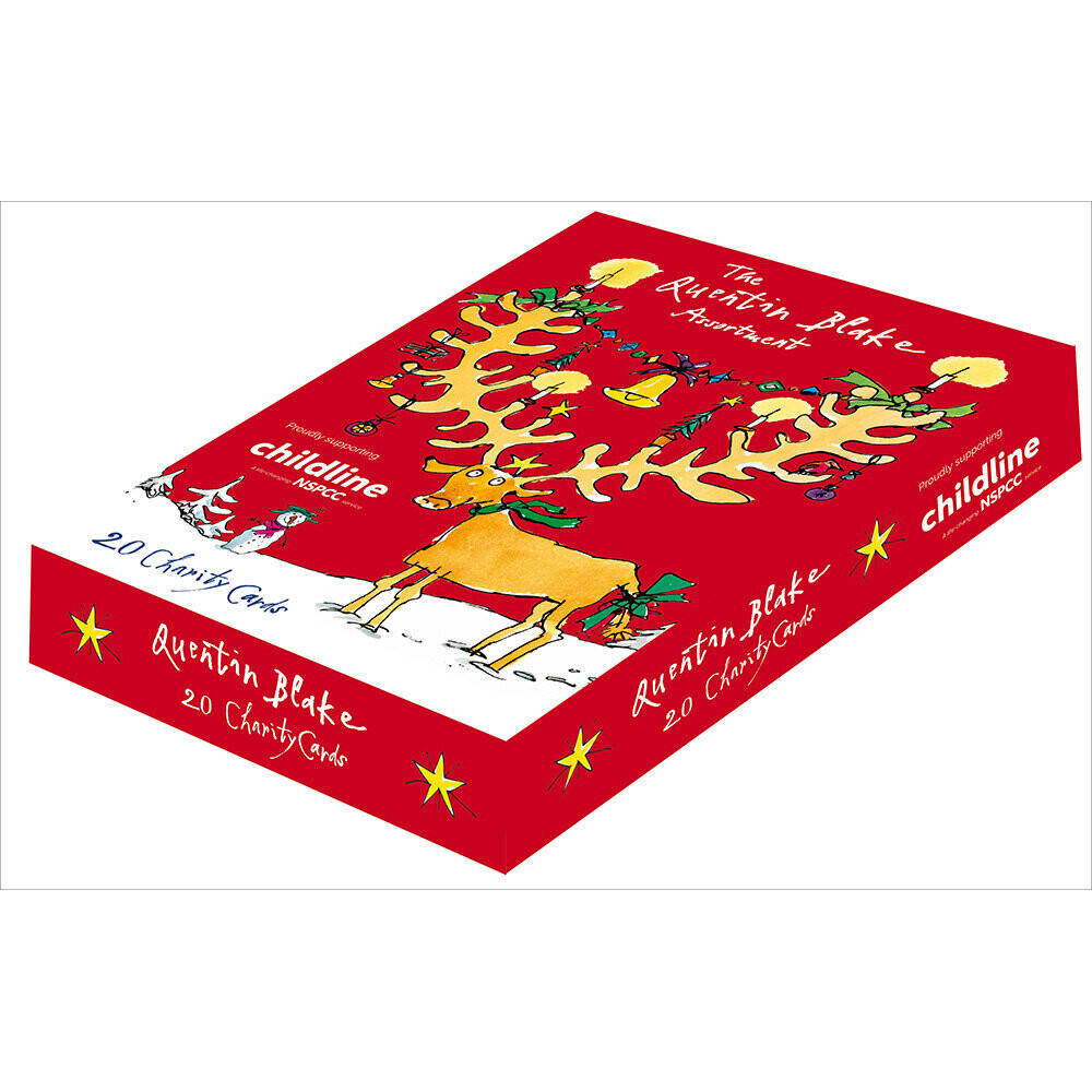 Box of 20 Quentin Blake Assorted Childline Charity Christmas Cards Card ...