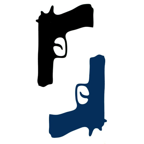 Personality Pistol Waterproof temporary tattoos Men gun henna tattoo on ...