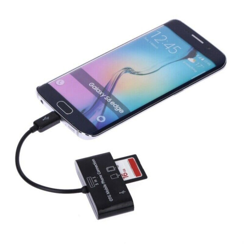 3 in 1 OTG On The Go Host Cable + Micro SD TF Card Reader Adapter on OnBuy