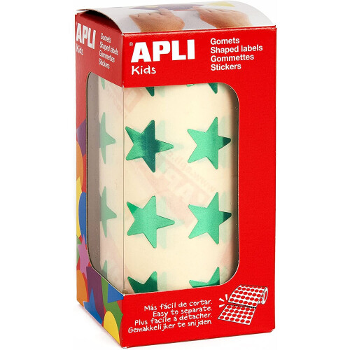 Apli Kids 12053 Star Stickers Roll of 1416 Green on OnBuy