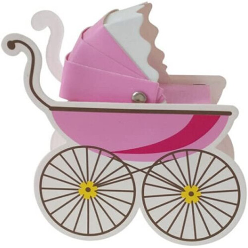 TOYMYTOY 30Pcs Candy Box Packaging Baby Shower Stroller Shape Paper ...