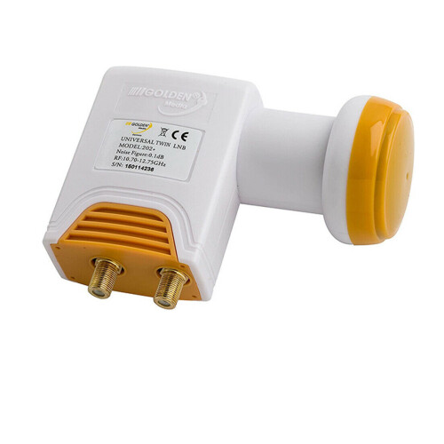 Golden Media 0.1dB Universal High Gain Twin LNB 202+ 40mm Neck HD 3D, 4K Support on OnBuy