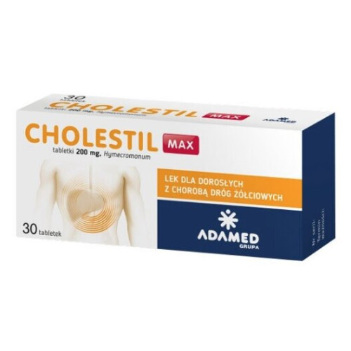 CHOLESTIL MAX 200mg relief of spasms of bile duct - 30tablets on OnBuy