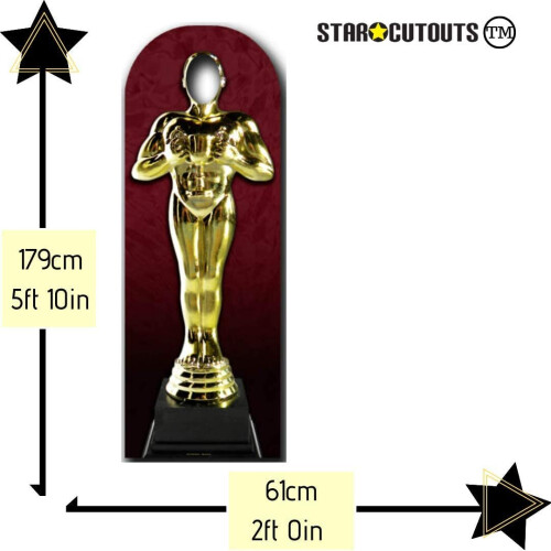Star Cutouts SC1422 A Gold Standee Lifesize Cardboard Cutout Stand in ...
