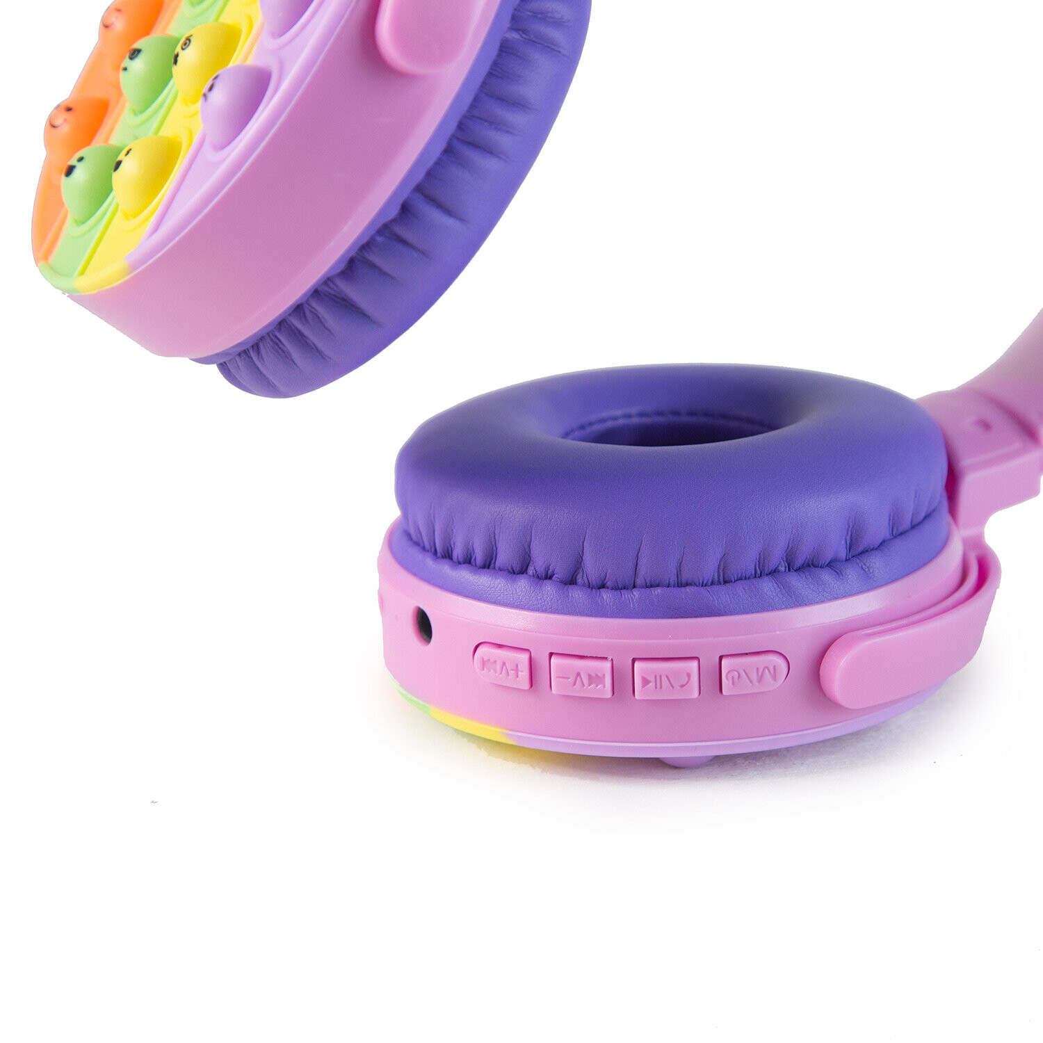 (Purple) Vybe Stress Buster PushPop Fidget Wireless Headset on OnBuy