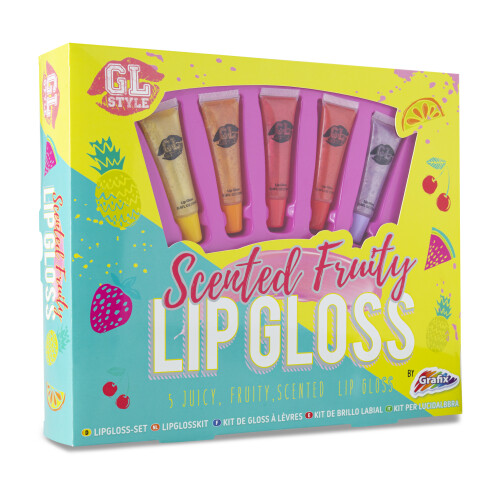 GL Scented Fruity Lip GLoss Yummy Flavours Childrens Girls Beauty Gift ...