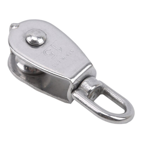 1Pcs Stainless Steel Pulley Single Wheel Swivel Lifting Rope on OnBuy