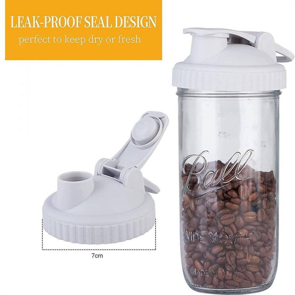 4pcs Mason Jar Lid,flip-top Jar Screw Lid,for Regular Mouth Jar on OnBuy