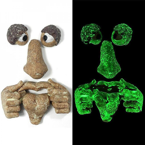 3 Pair Tree Bark Glowing Tree Face Tree Monster Facial Features Resin ...