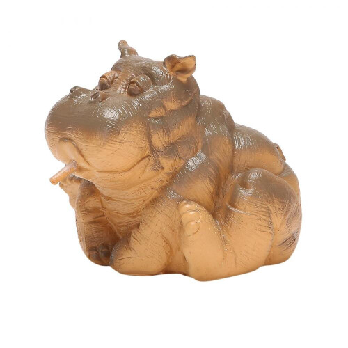Hippo Piped Spitter Statue Water Feature Fountain Pond Garden Decor on ...