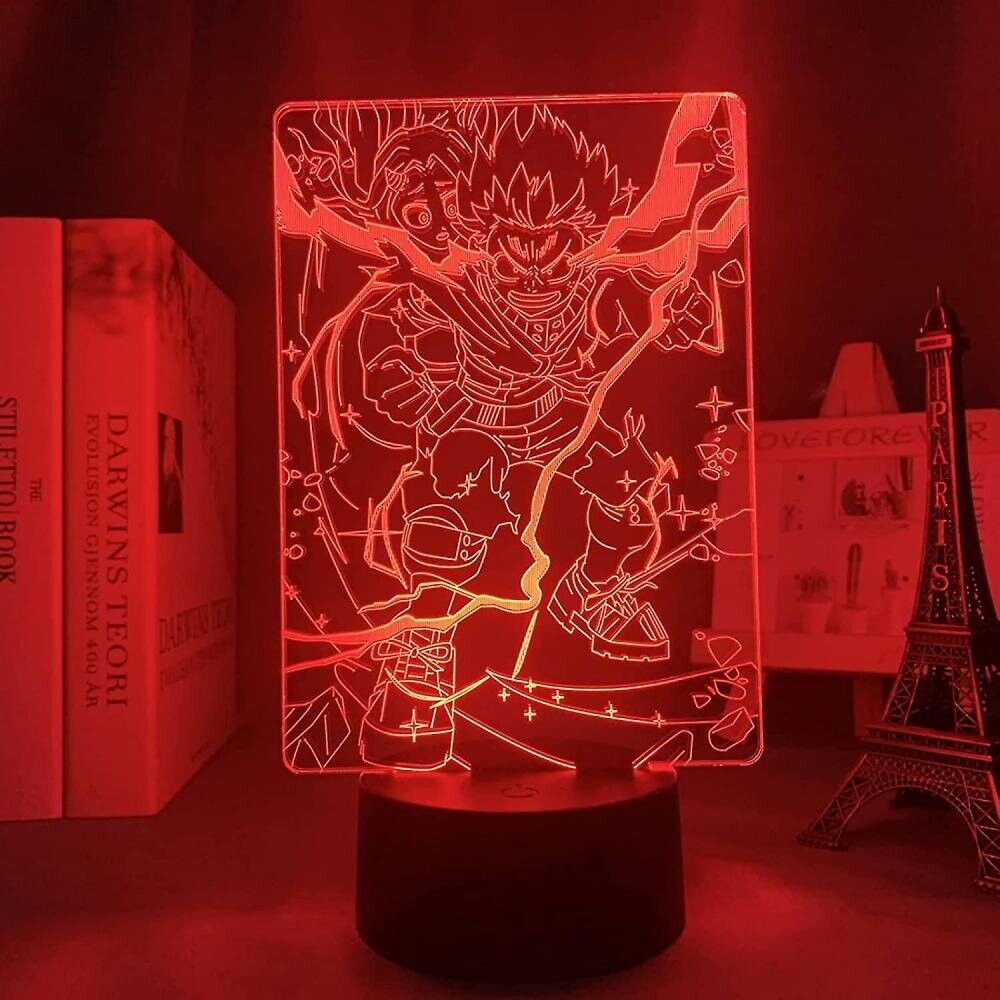 Shxx 3D Led Lamp 3D Night Light Izuku Midoriya Deku Led Night Light ...