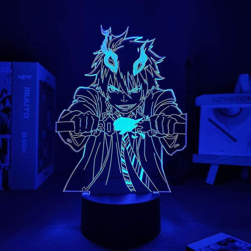 Wekity 3D Led Light Anime Blue Exorcist Rin Night Light Kids Decoration ...