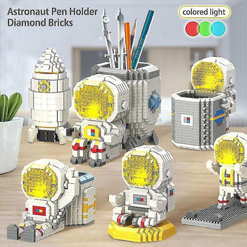 Space Astronaut Lunar Earth Exploration Micro Building Blocks Mini ...