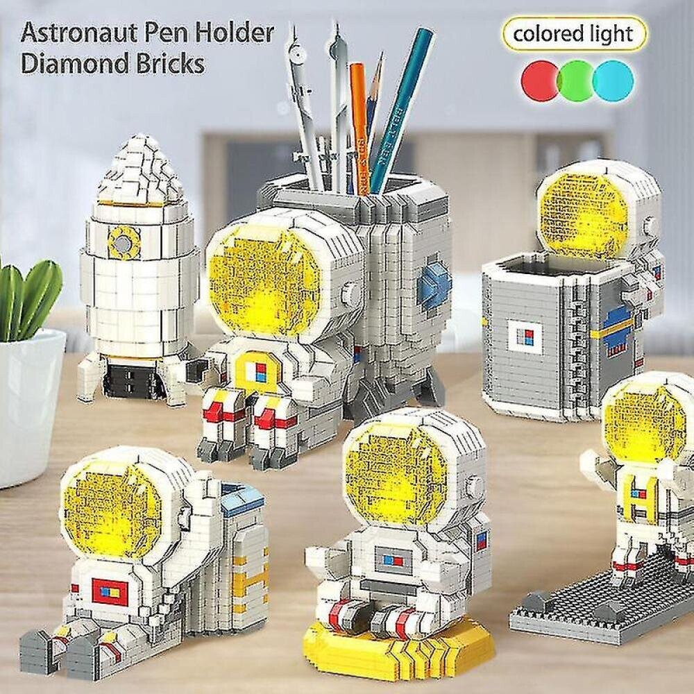 Space Astronaut Lunar Earth Exploration Micro Building Blocks Mini ...