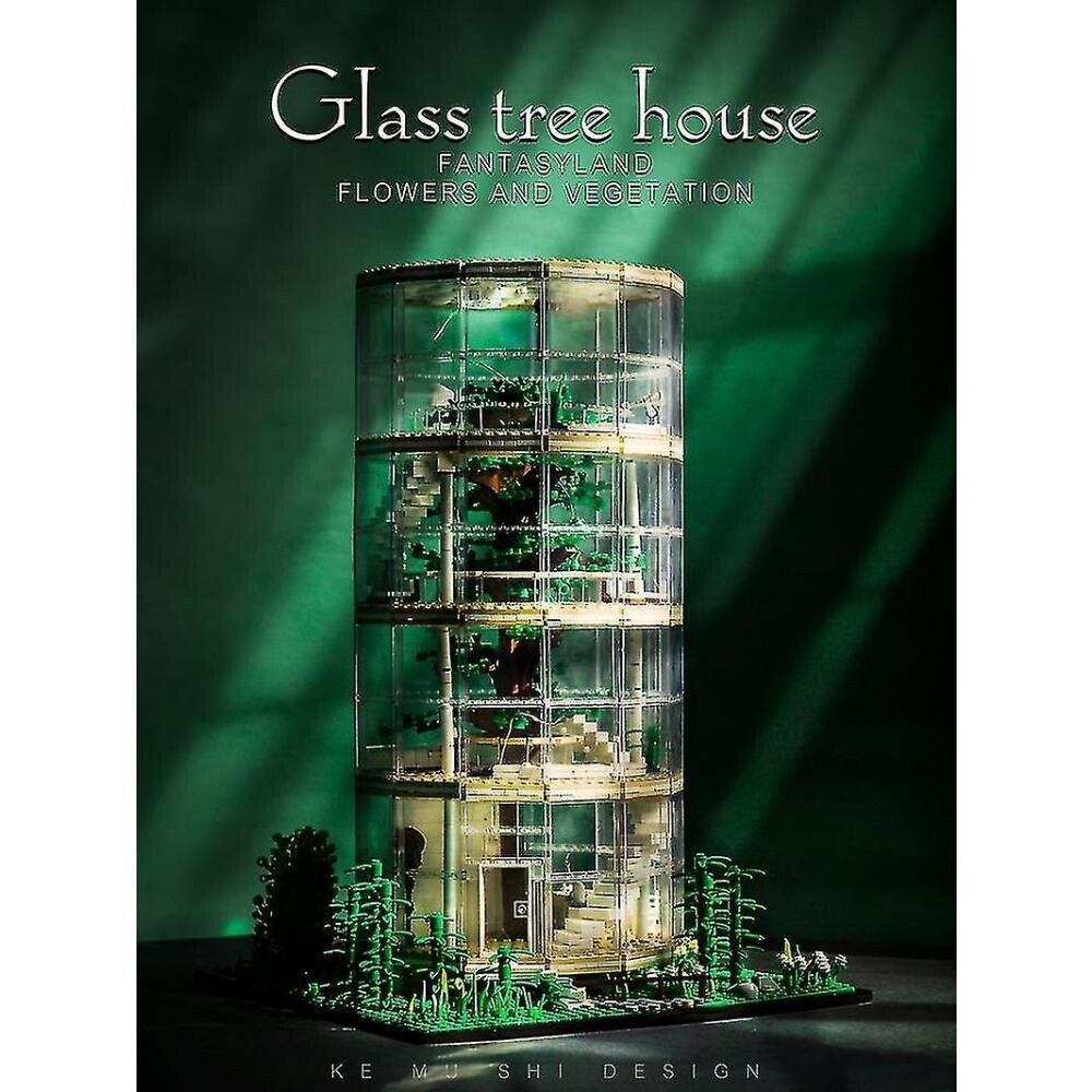 3495pcs 85016 Creative Architecture Street View Series Glass Tree House ...