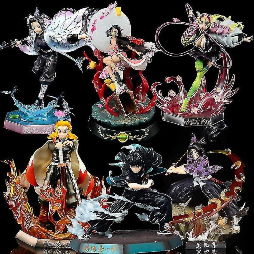 Anime Demon Slayer Action Figures Giyuutarou Daki Kokushibo Tsugikuni ...