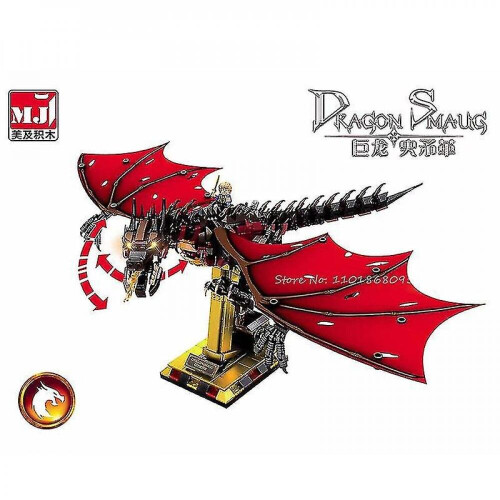 1359pcs Feleph Single 60cm Smauges Building Blocks Phantom Flying ...