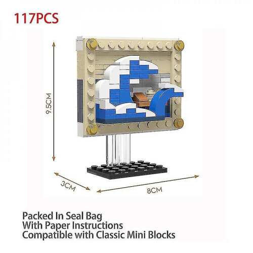 Moc 3D Pixel Art Bricks Famous Paintings Mini Building Blocks Van Gogh ...