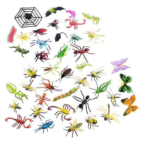 42pcs Fake Bugs Toy Mini Realistic Insects Toys Kids Toddlers ...