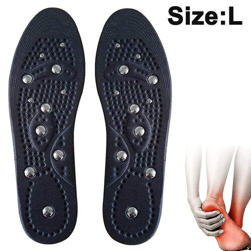 1 Pair Massaging Insoles For Women And Man Magnetic Therapy Massaging ...