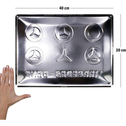 Nostalgic-Art Retro Tin Sign – Mercedes-Benz – Logos – Gift idea for ...
