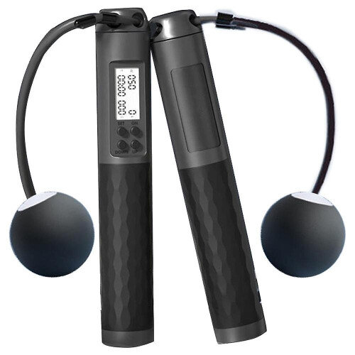 Jump Rope, Weighted Jump Rope With Counter,no Line Jump Rope Adjustable ...