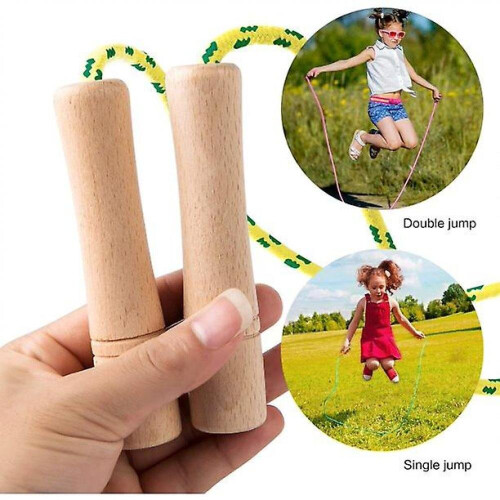 Jump Rope For Kids Adjustable Cotton Rope Braided Fitness Skipping Rope ...