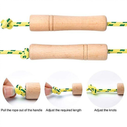 Jump Rope For Kids Adjustable Cotton Rope Braided Fitness Skipping Rope ...