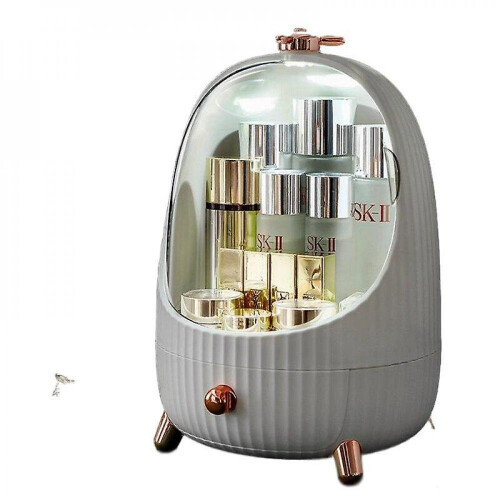 Led Light Jewelry Organizer Makeup Storage Box Desktop Dustproof Drawer ...