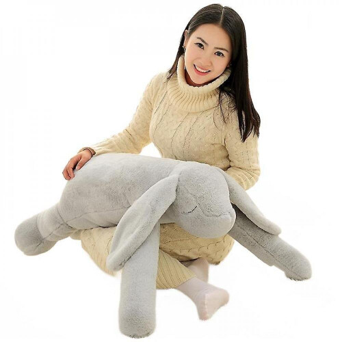 Giant Plush Bunny Toy 90cm Soft Cartoon Big Ear Rabbit Plush Hug Toy on ...