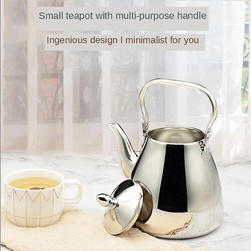 Simple Style Stainless Steel Lift Pot Metal Teapot With Filter Tea ...