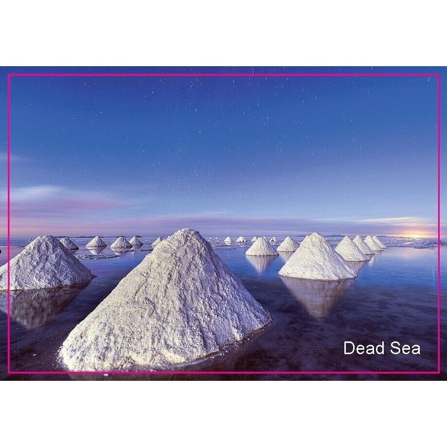 Rectangle Rigid Magnets , Beautiful Dead Sea Scenery Tourist Rectangl ...
