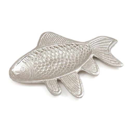Silver Metal Fish Shape Tray 19cm on OnBuy