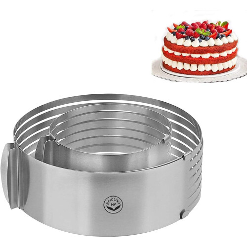 NewlineNY Stainless Steel 2 Pieces Adjustable Multilayer Circular ...