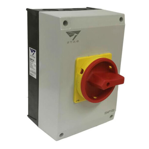 Stag IS4P100 Enclosed Rotary Isolator Switch IP65 4 Pole - 100 Amp on OnBuy
