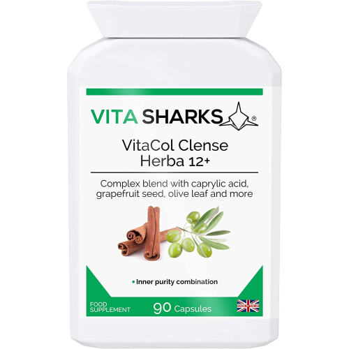 VitaCol Cleanse & Clear Herba 12+ Immunity Boosting Vegan Formula with ...