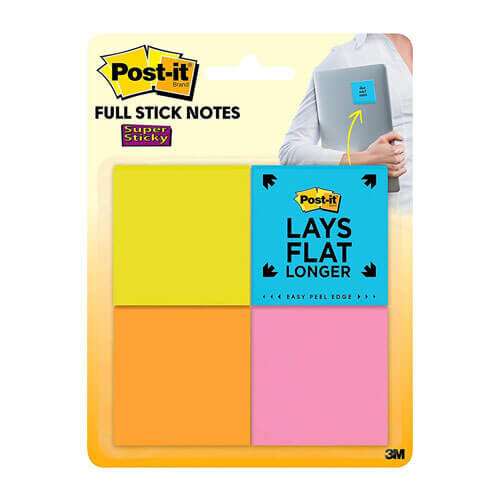 Post-it Full Adhesive Super Sticky Note (Assorted) on OnBuy