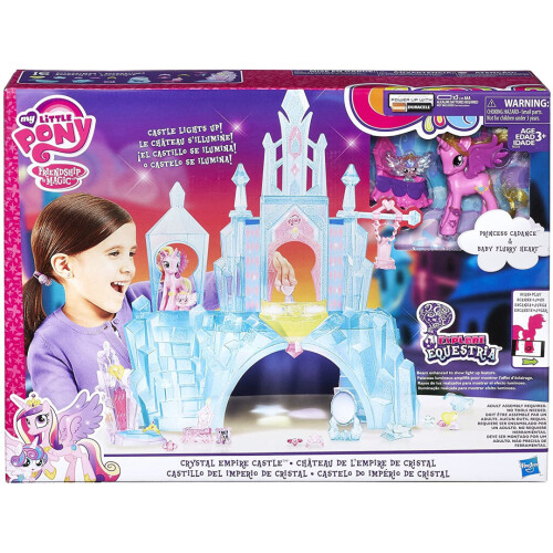My Little Pony Crystal Empire Castle Explore Equestria Light Up Playset ...