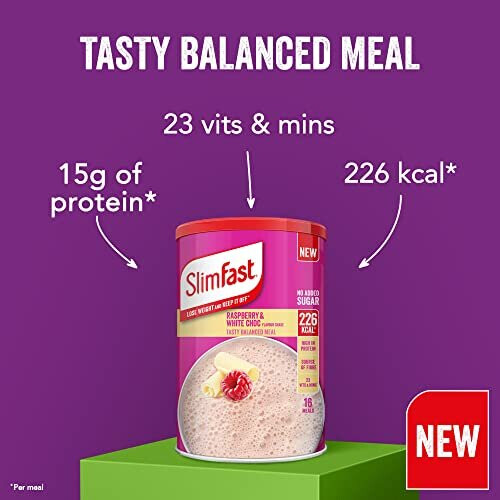 SlimFast Balanced Meal Shake, Healthy Shake for Balanced Diet Plan with ...