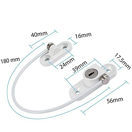 Window Restrictor Locks, 2Pcs Professional UPVC Window Restrictor Locks ...
