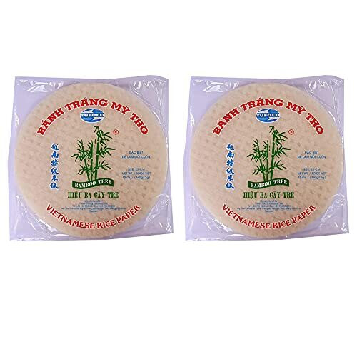 Round Vietnamese Rice paper 22cm 340g Summer Roll Goi Cuon Banh Trang ...