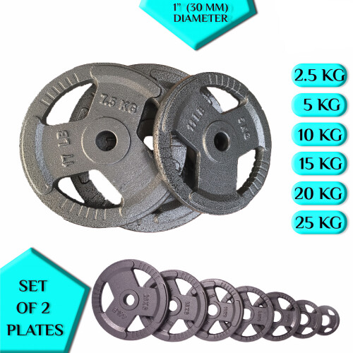 Standard 1-Inch Cast Iron Plate Weight Plate on OnBuy