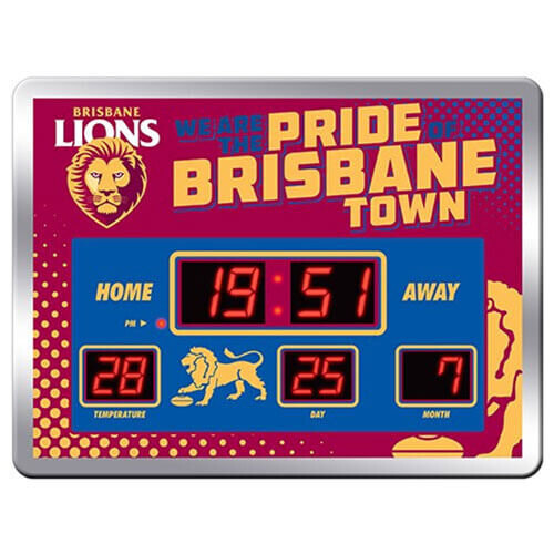 AFL LED Scoreboard Clock (Brisbane Lions) on OnBuy