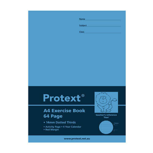 (14mm) Protext Exercise Book 64 Pages with Dotted Line (A4) on OnBuy