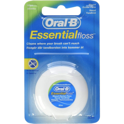 Oral-B Essentialfloss dental floss unwaxed, 50 m on OnBuy