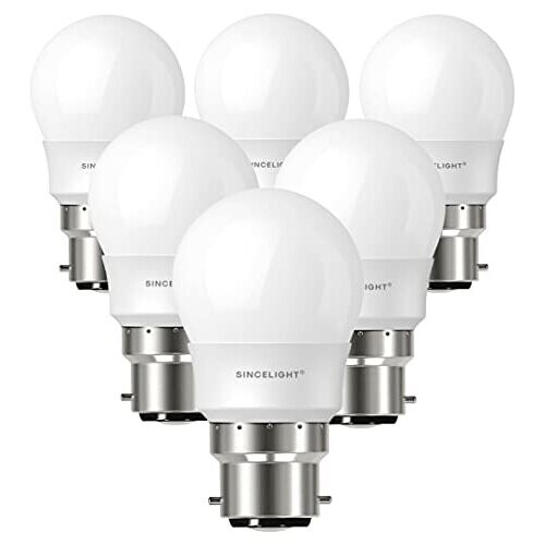 B22 LED Light Bulb, Mini P45 Shape with Milky Diffuser, 5 Watt, Netrual ...