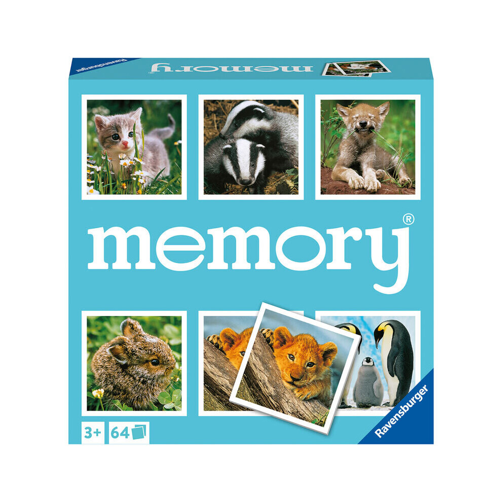 Ravensburger Baby Animals Memory Game 19 x 19 x 5 cm - Fun, Educational ...