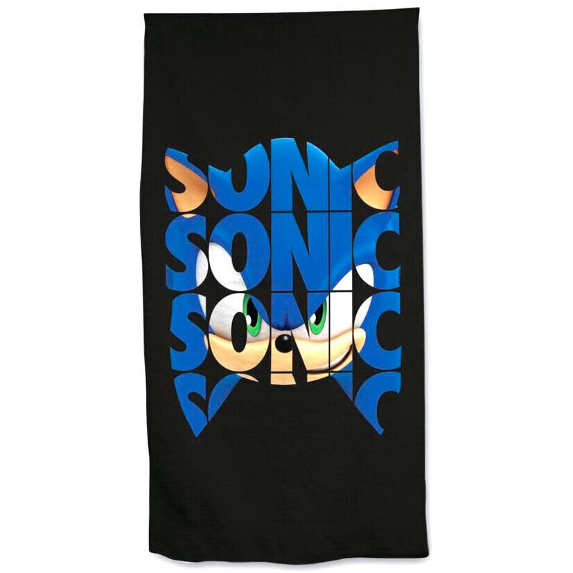 SEGA Sonic The Hedgehog Cotton Beach Towel - 140 x 70 CM on OnBuy