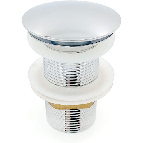 Xcel Home™ Quality Unslotted Round Chrome Click Clack Basin Pop Up ...