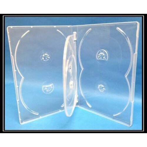 5 X CD DVD/BLU RAY 14mm Clear DVD 6 Way Case for 6 Disc -Dragon Trading ...